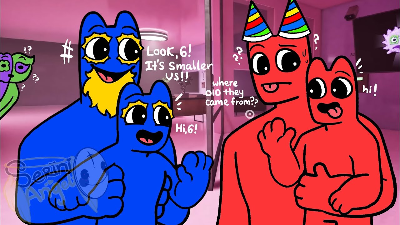 Flumbo & Banban Meet Their Baby Vers Themselves ?! Garten of Banban [AU ...