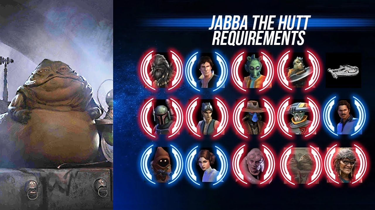Complete Jabba the Hutt Galactic Legend Requirements Predictions - Bib ...