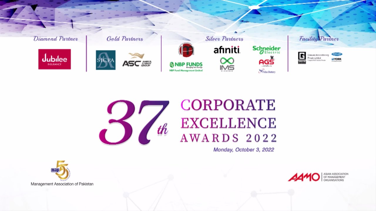 MAP's 37th Corporate Excellence Awards | 3rd October 2022 | Complete ...