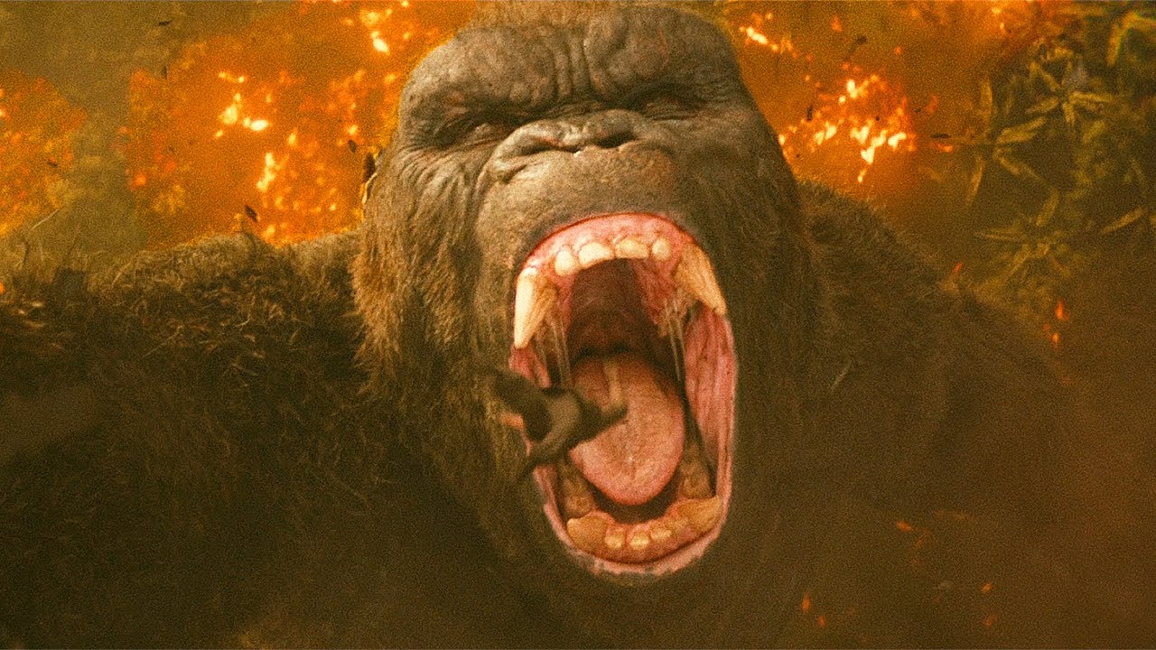 Kong's First Appearance Scene - Kong vs Helicopters - Kong: Skull ...
