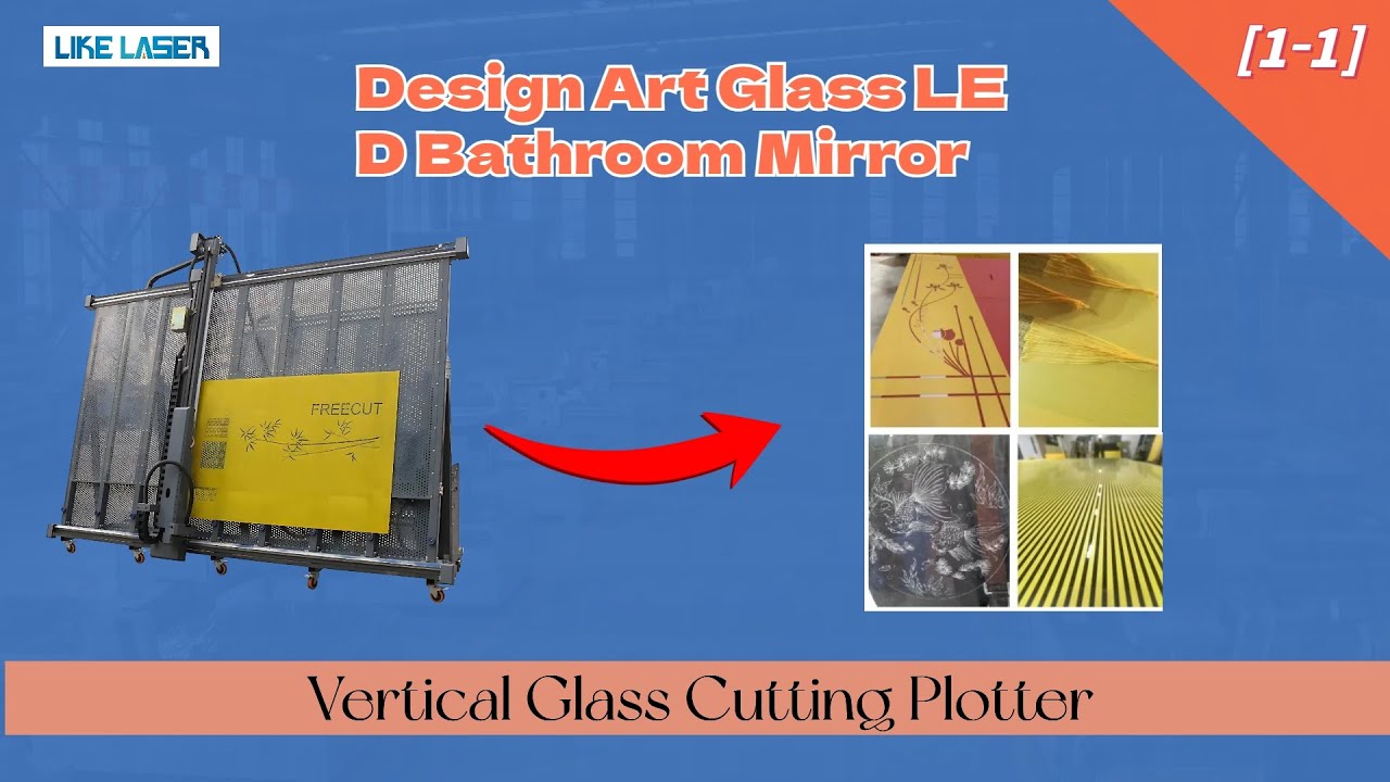 vertical glass cutting plotter - cut the designs directly on the glass ...