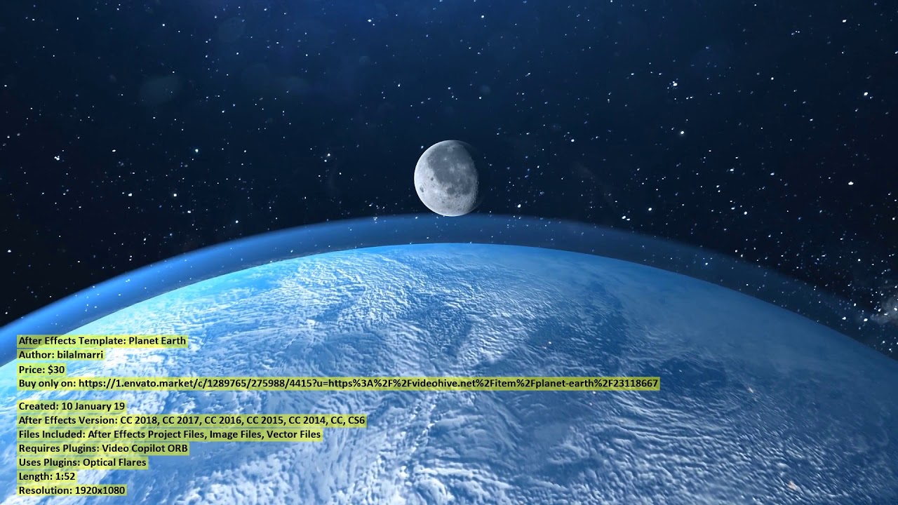 Planet Earth | After Effects Template | VideoHive 23118667 - YouTube