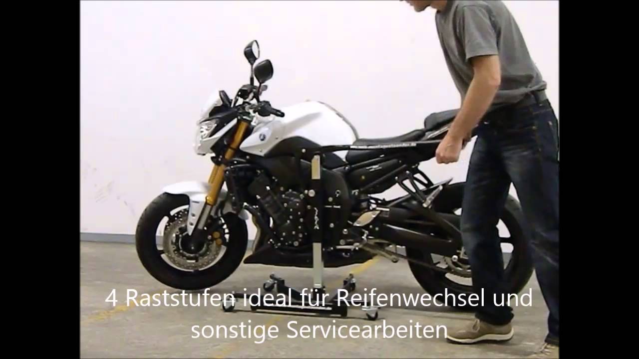 move Zentralständer für Yamaha FZ 8 - YouTube