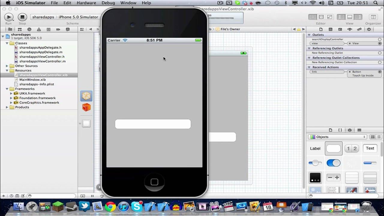 Xcode Tutorial: How to Link to a Website in-app, and SMS + Phone in-app ...