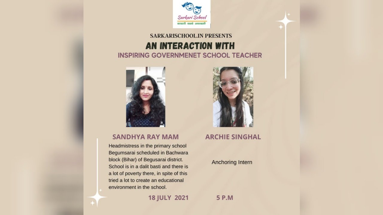 Interaction with Sandhya Ray - YouTube