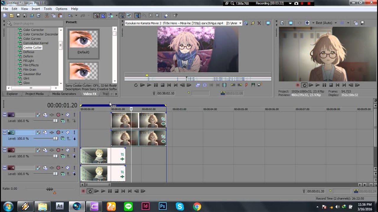 [Tutorial] How to make double split scene and blur~ - YouTube