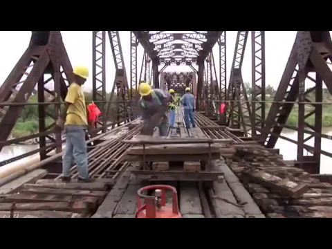 Jinnah Barrage and Kalabagh railway bridge - YouTube