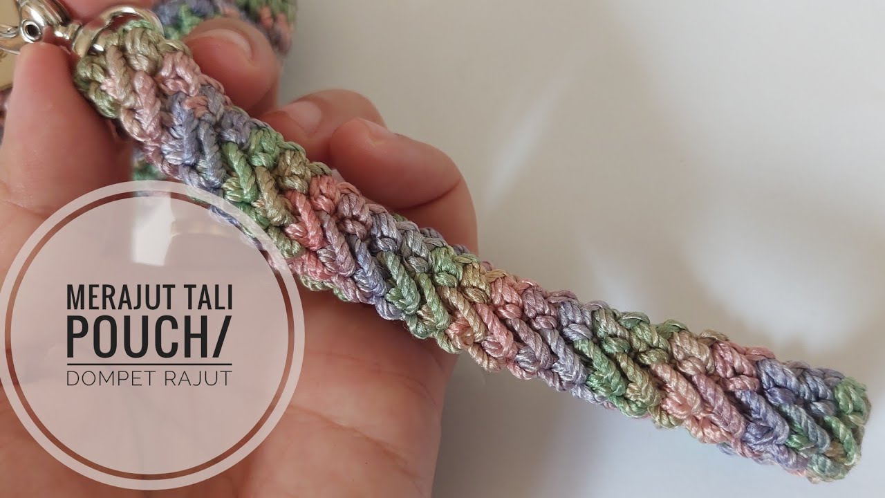 Merajut Tali Pouch, dompet & tas rajut - YouTube