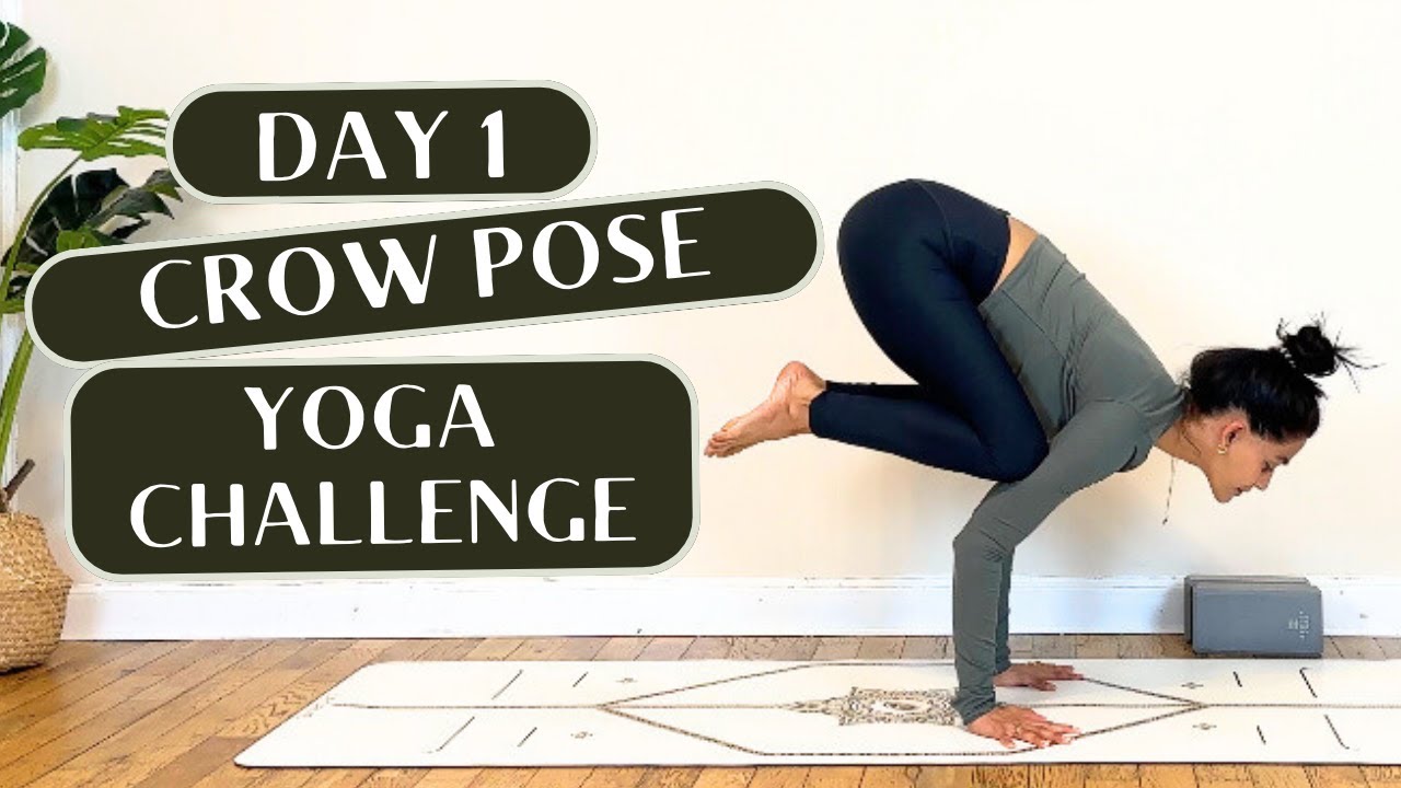 Yoga Challenge | Crow Pose Vinyasa Yoga | Day 1 Arm Balance Yoga Flow ...