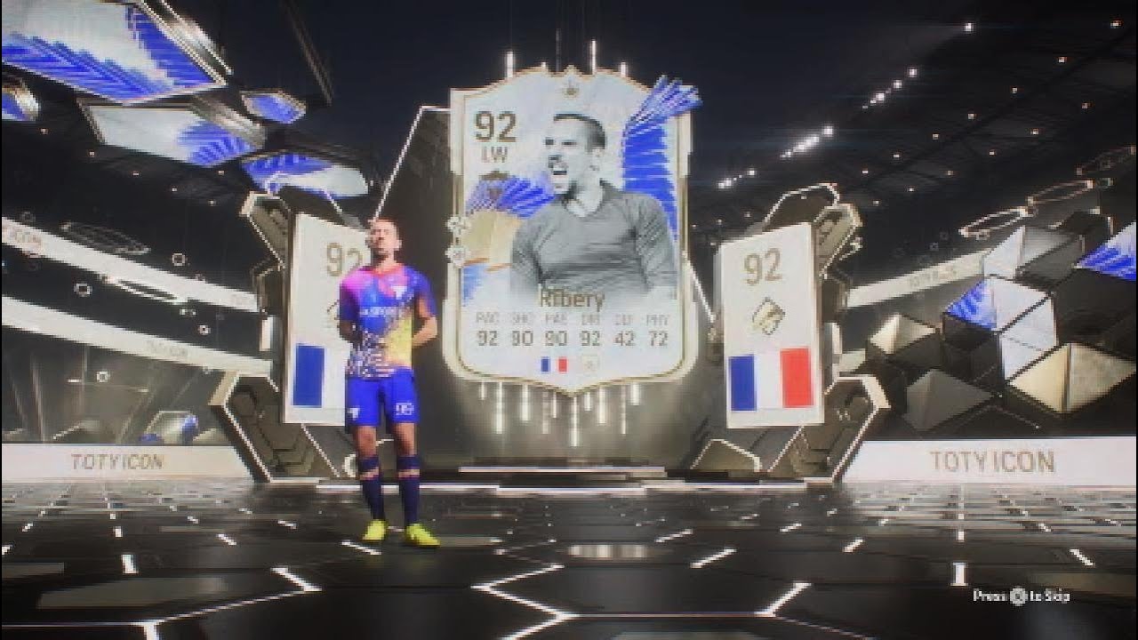 Omg i packed Toty icon Ribery in the elite toty pack - YouTube
