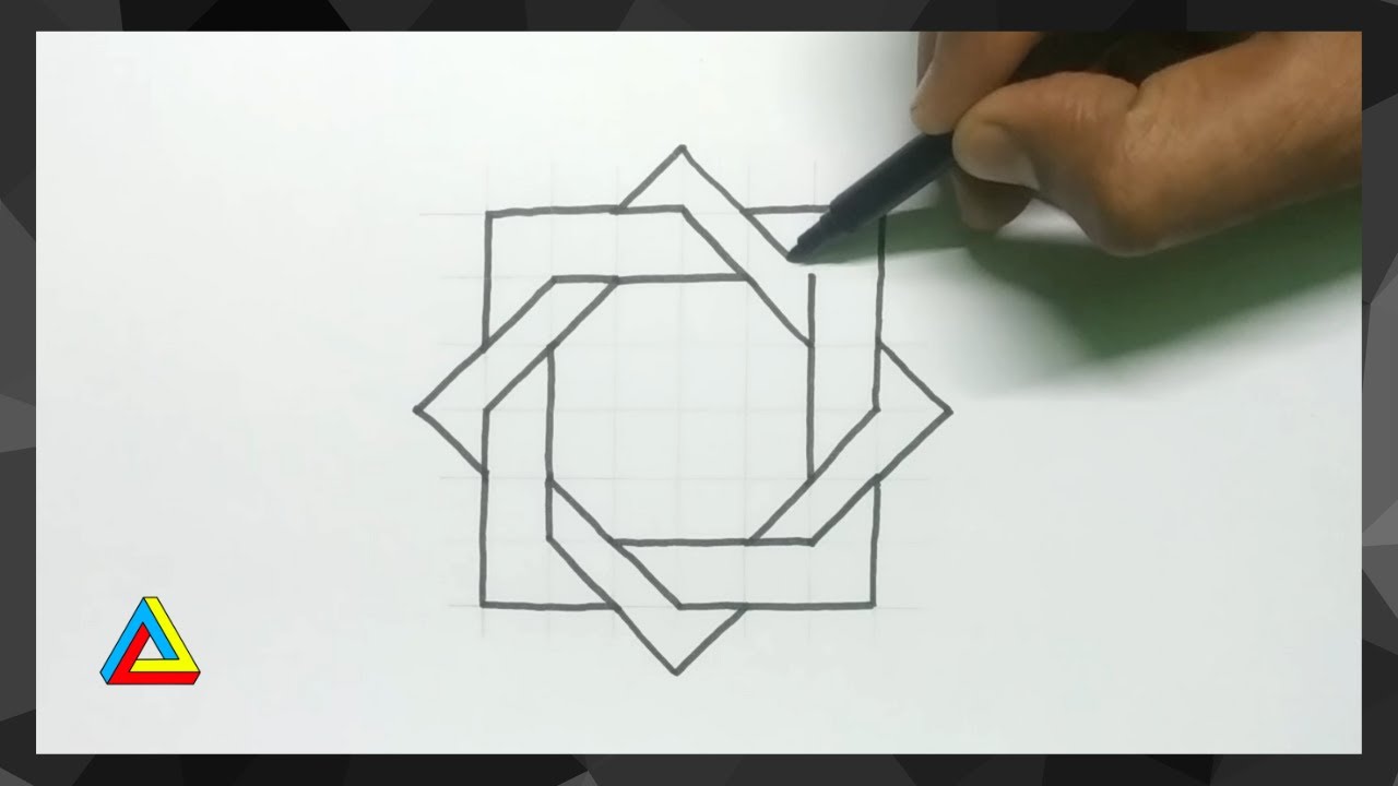 Cool Trick Drawing | Easy Way to Draw & Remember | Jumbled Squares ...