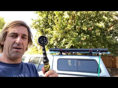 DIY Roof rack shower - YouTube