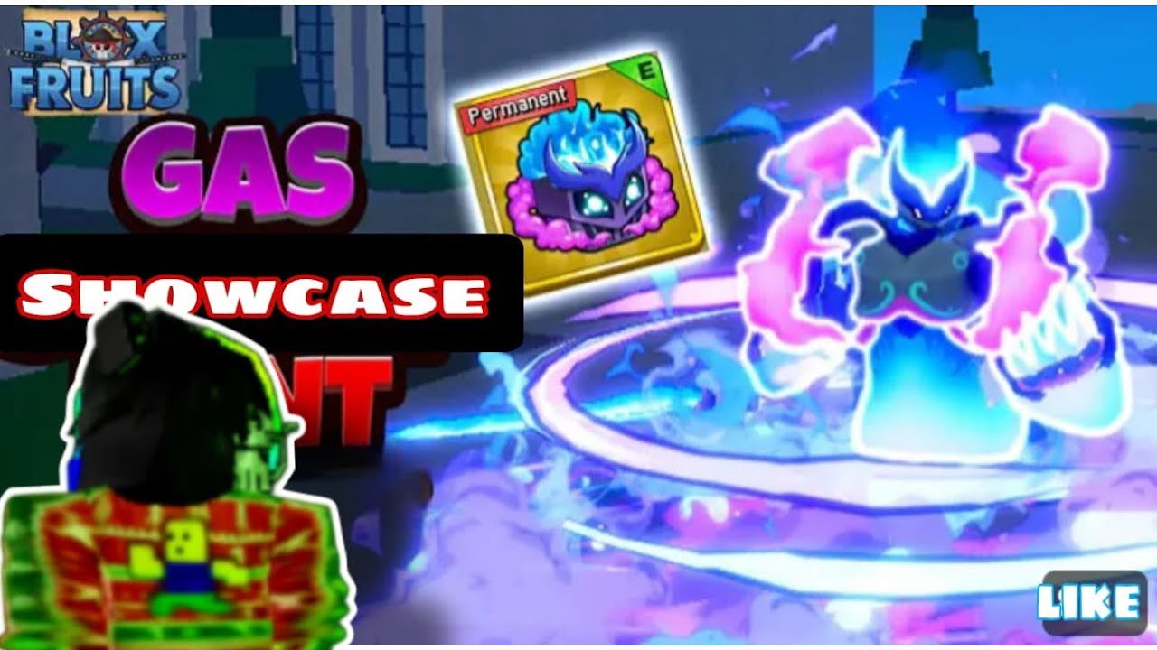 GAS FRUIT FRUIT SHOWCASE + MINI COMBO #bloxfruits - YouTube