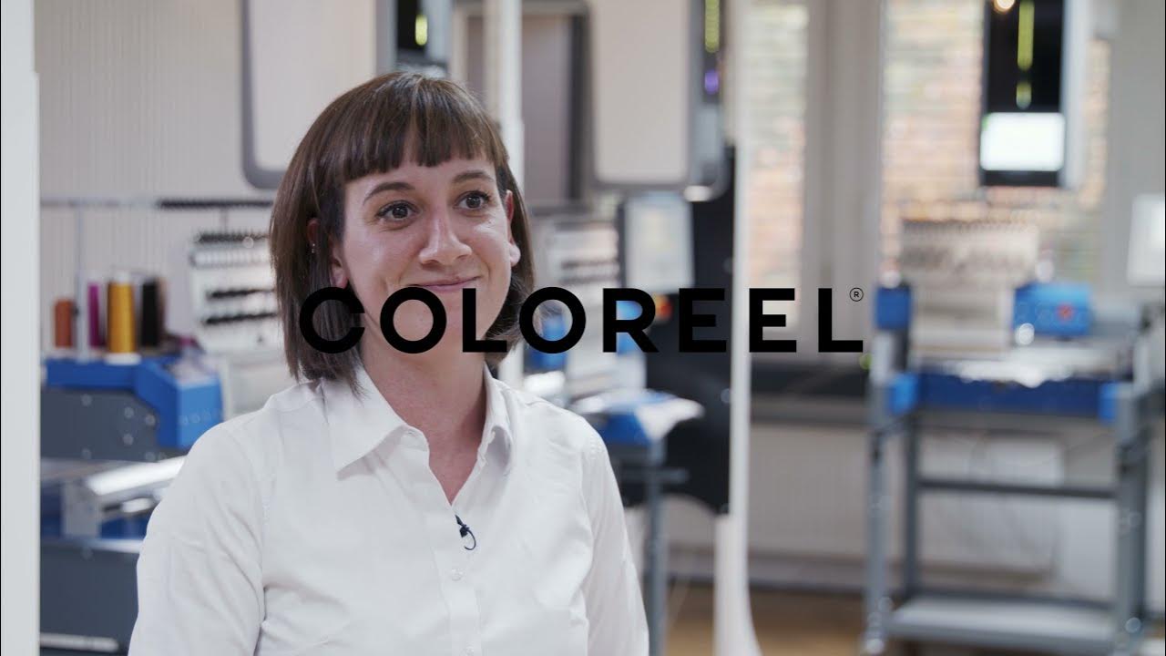 Coloreel - Coloring the Embroidery Thread On-Demand - YouTube