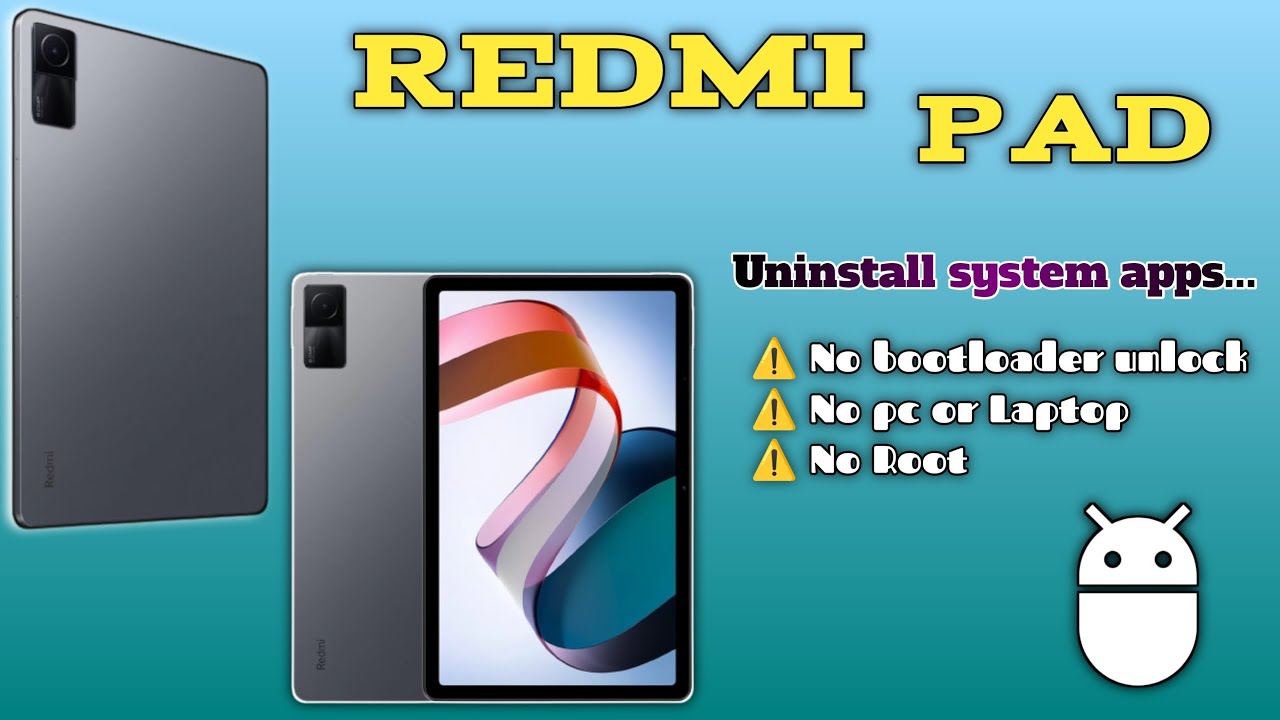Uninstall system apps on Redmi Pad HyperOs || 2024 || Hr tubez 🔥 - YouTube
