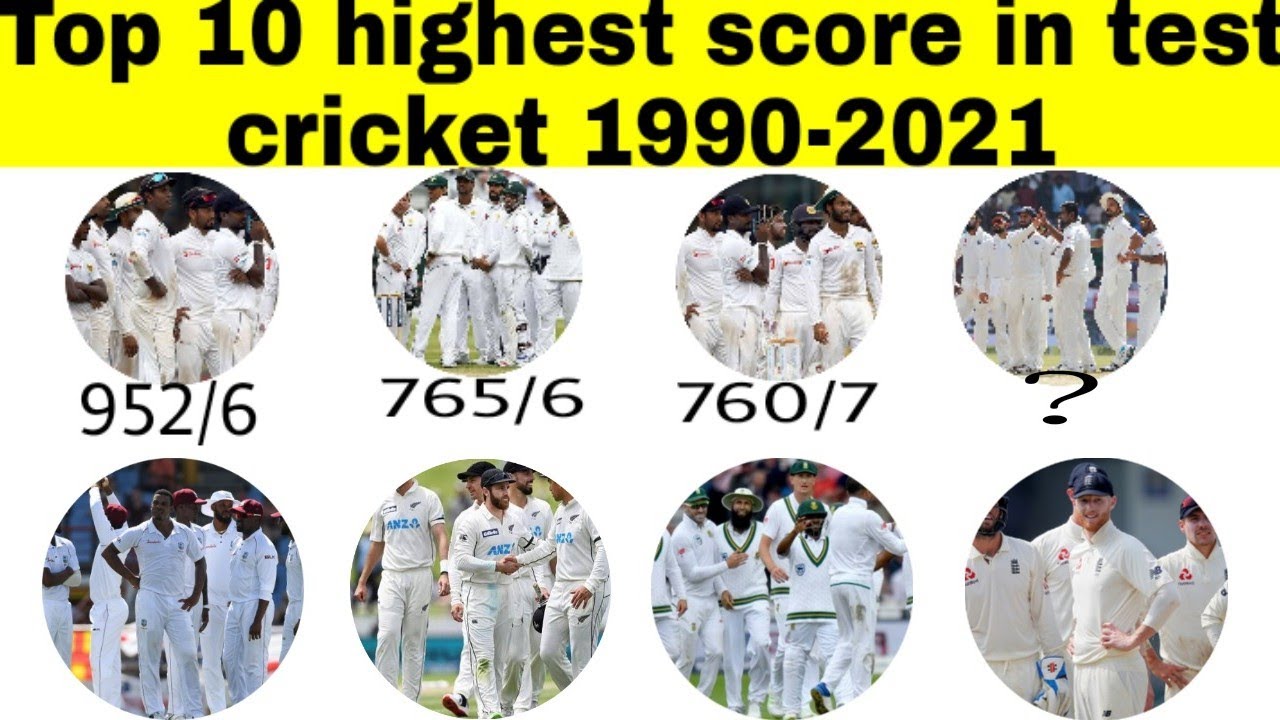 Top 10 highest score in test cricket in matches highlight - YouTube