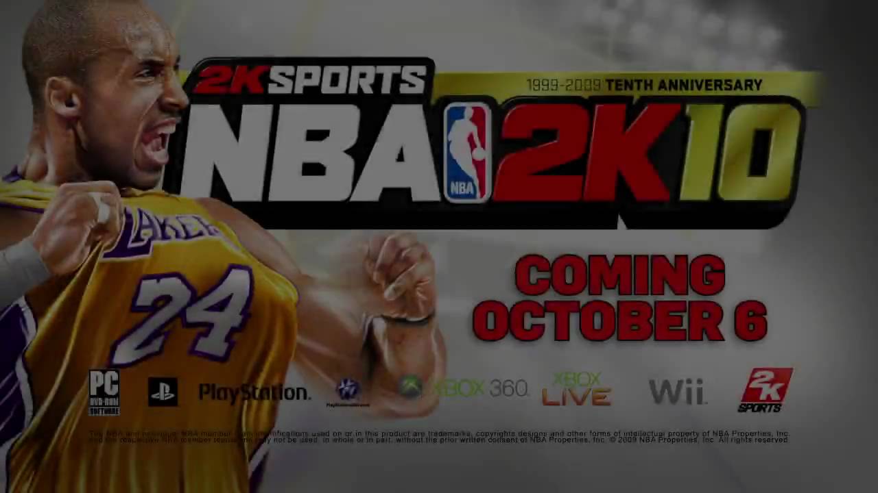 NBA 2K10 Official Trailer feat. Kobe Bryant - YouTube