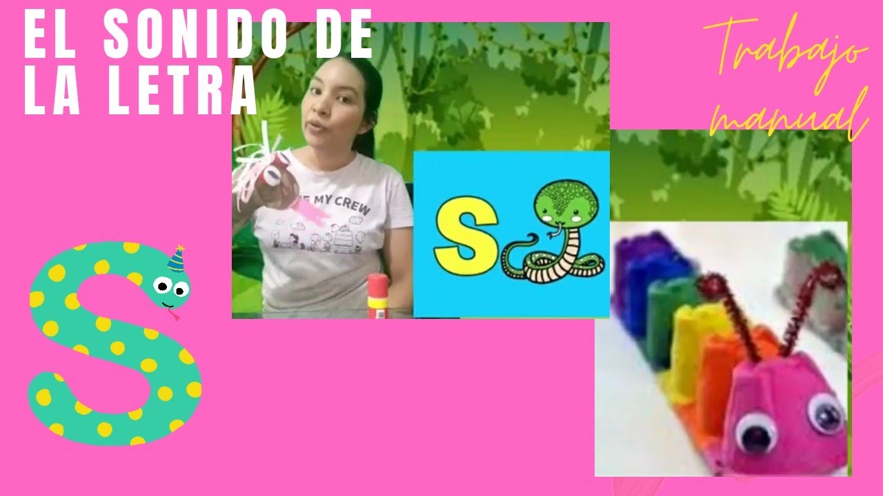 LA LETRA S para niños - como enseñar la letra s - incluye manualidad ...