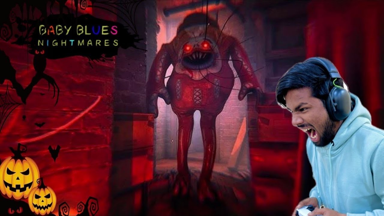 BABY BLUE MOM IS VERY SCARY | BABY BLUE NIGHTMARE - TODDLER HORROR GAME ...