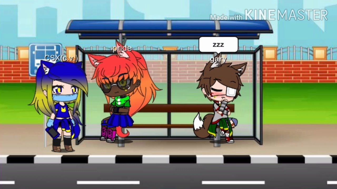 waiting for a bus (no bus on gacha club) - YouTube