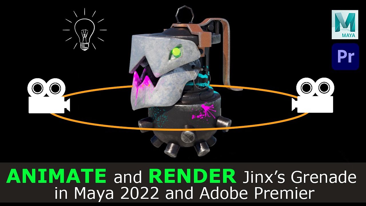 Animate and Render Jinx's Grenade in Maya 2022 - YouTube