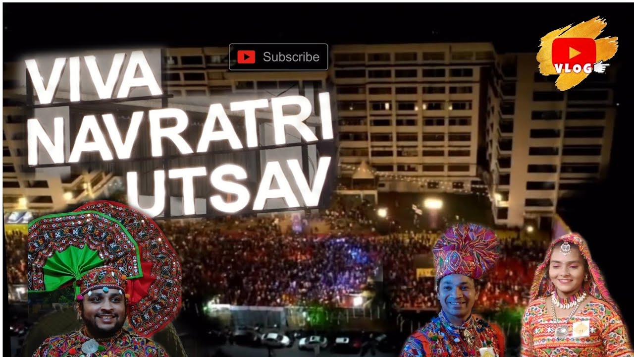 Vlog no. 20 | New Viva College Garba Event 2023 | biggest garba in ...