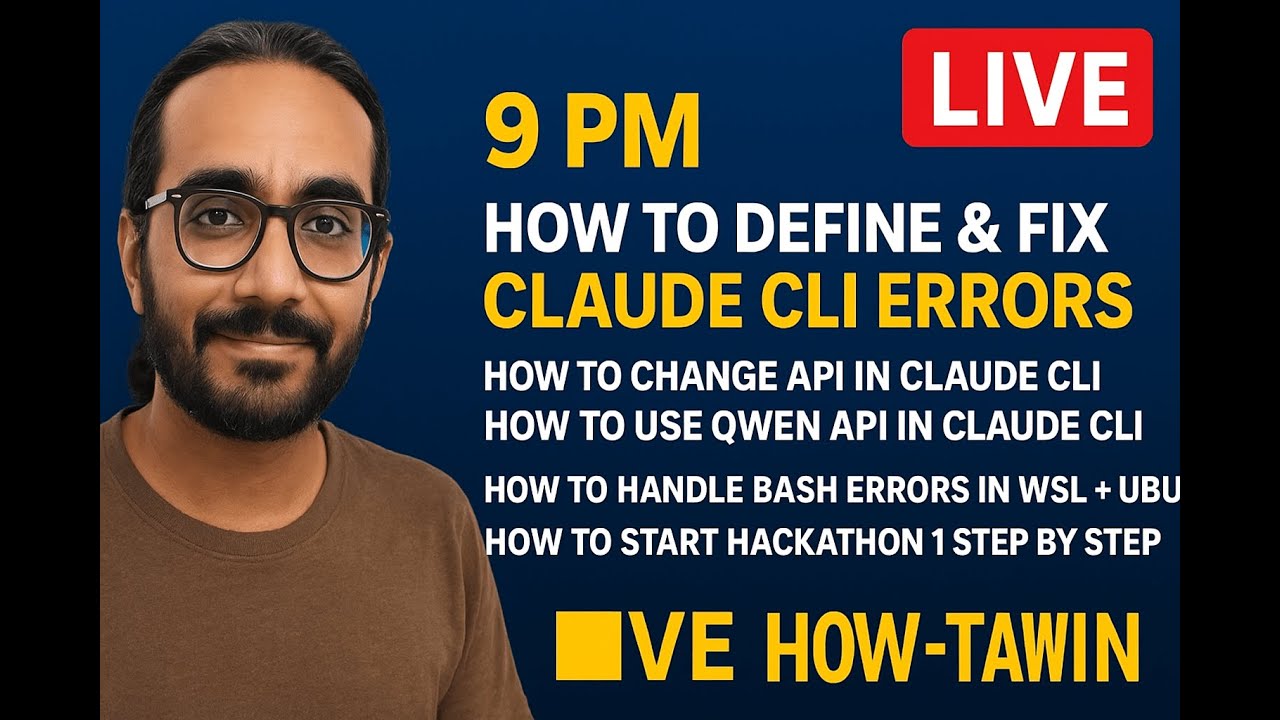 Fix Claude CLI Errors, Change API & Use Qwen API (Free Mode) | WSL ...