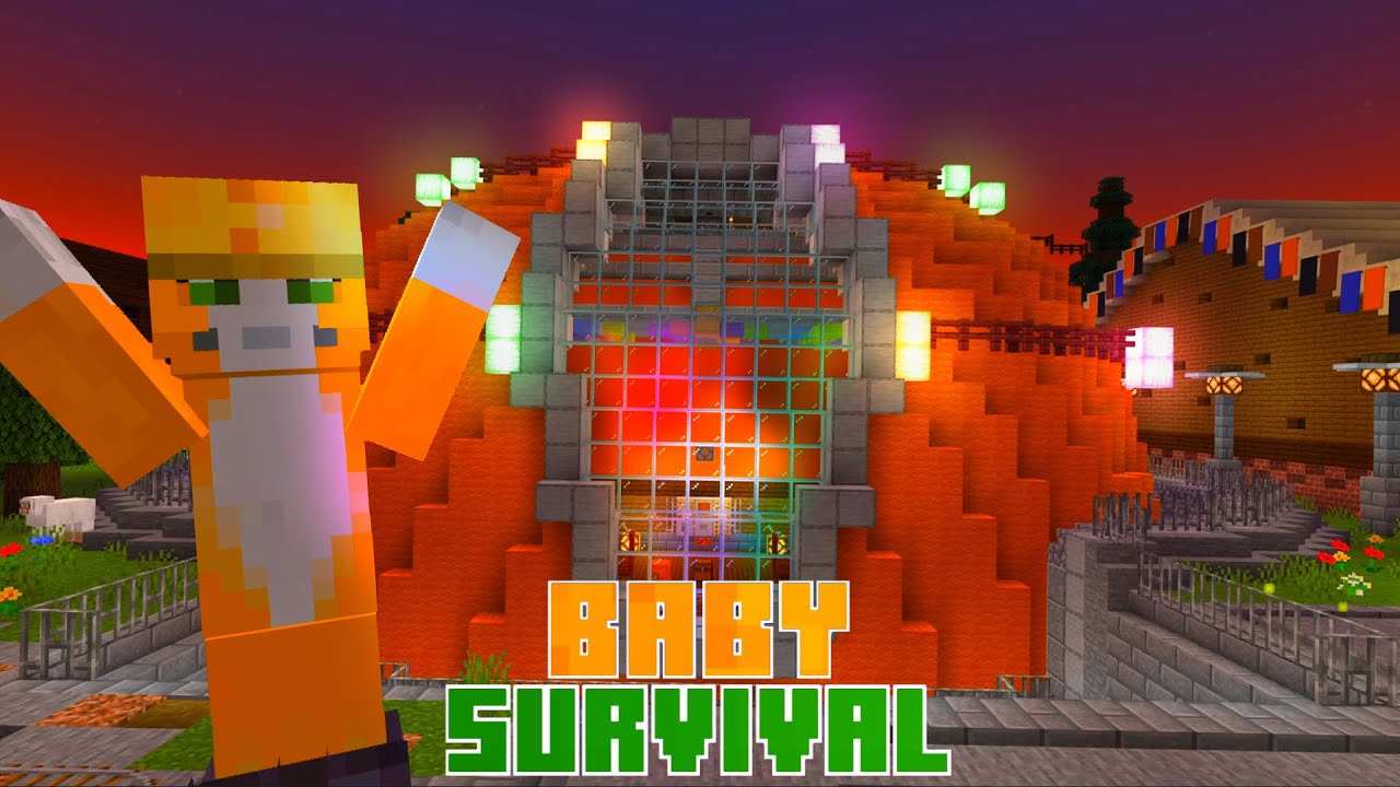 Minecraft Baby Survival | Party Lights! (107) - YouTube