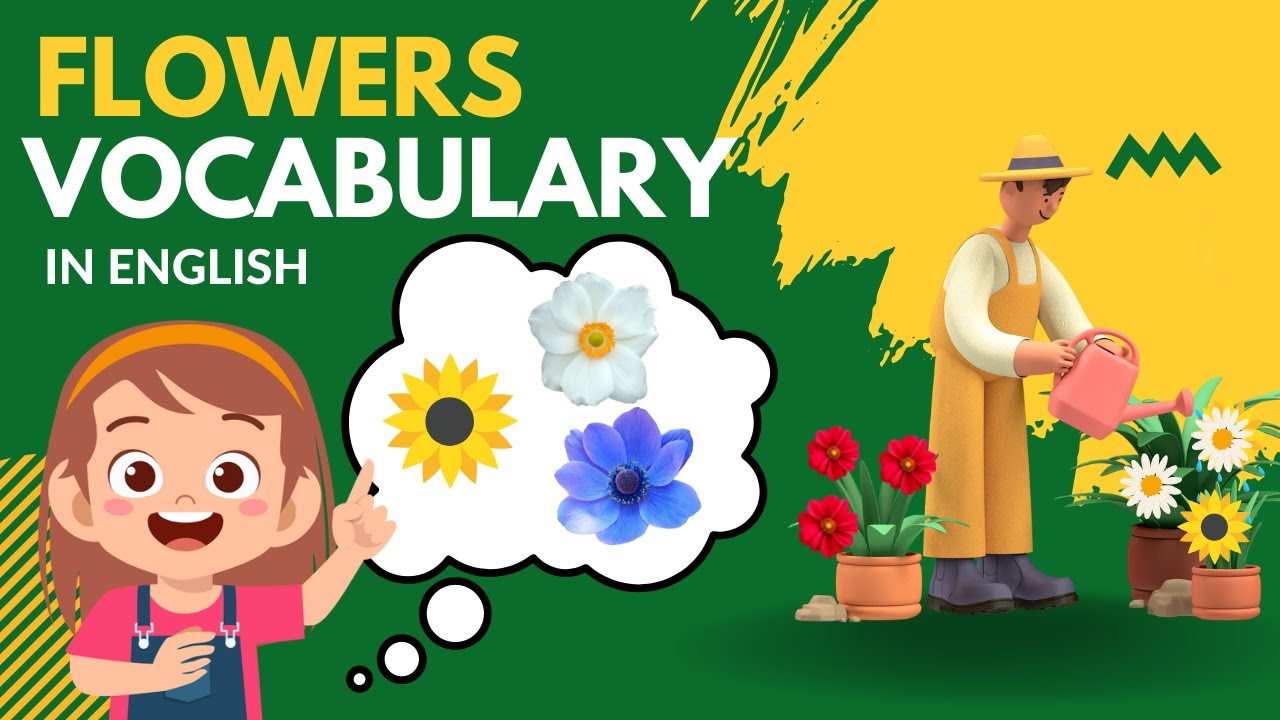 Flowers Vocabulary| Learn Names of Beautiful Flowers in English | फूलो ...