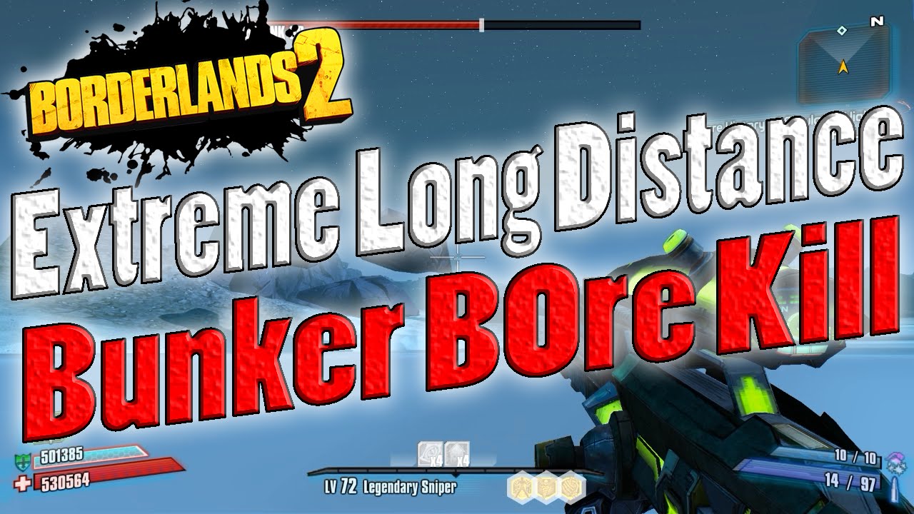 Borderlands 2 | Extreme Long Distance Bunker B0re Kill - YouTube