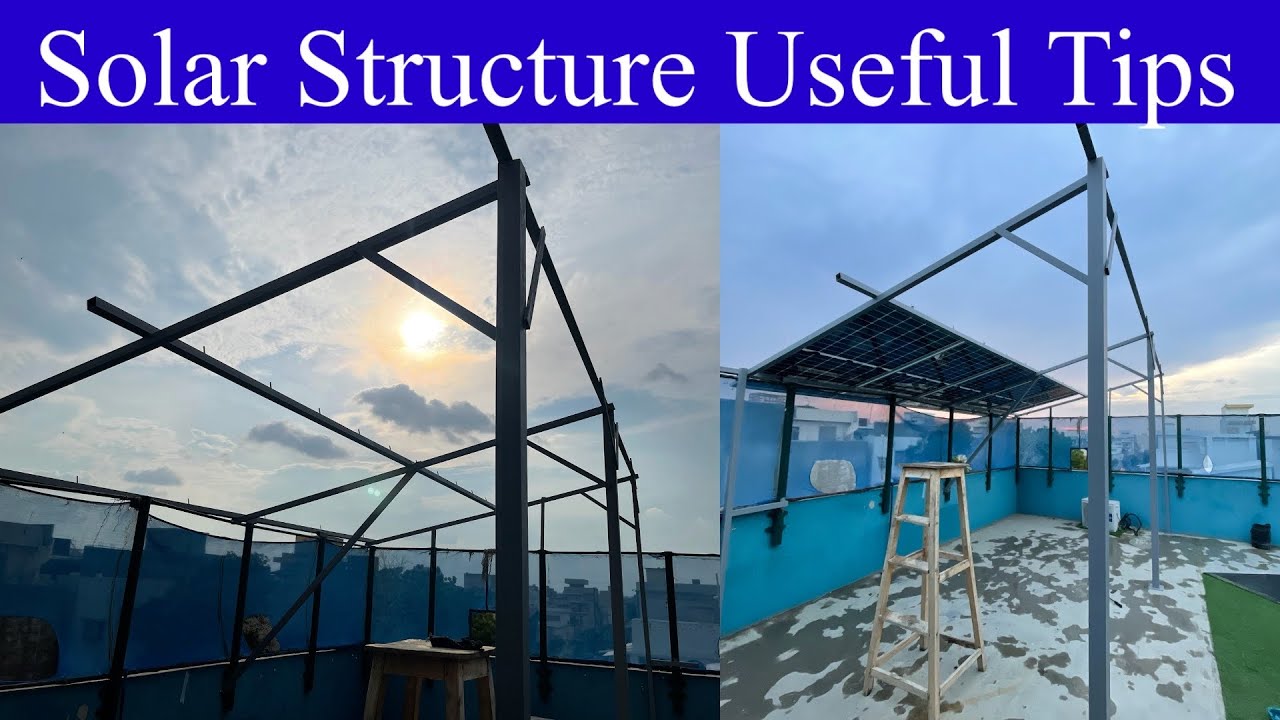 Solar Panel Mounting Structure Design & useful tips - YouTube