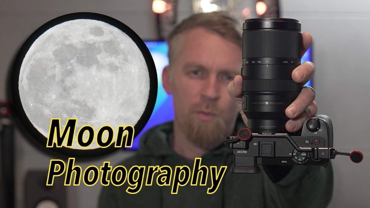 Sony 70-350 Zoom Lens + Clear Image Zoom - Moon Photos & Video! - YouTube