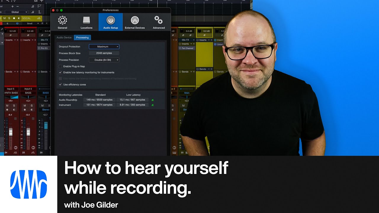 How to Hear Yourself While Recording in Studio One Pro | PreSonus - YouTube