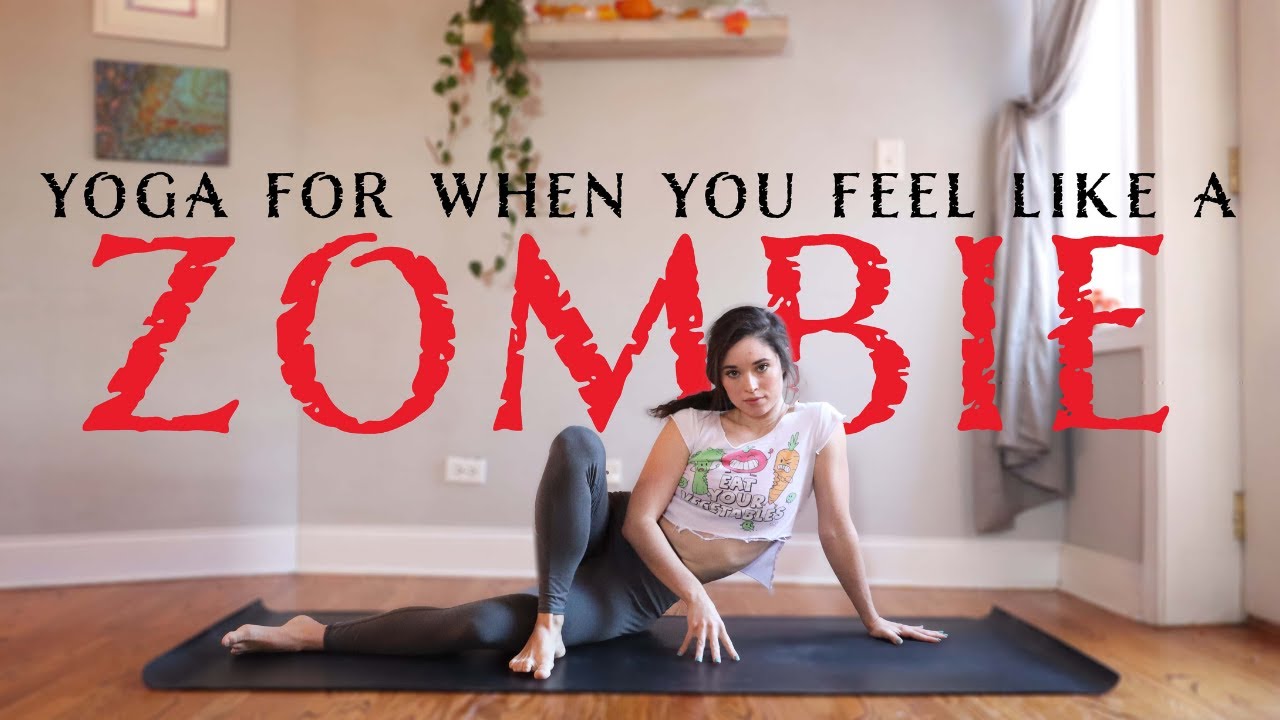 Yoga For When You Feel Like A Zombie 💀 Spooky Season Episode 5 | 30 ...