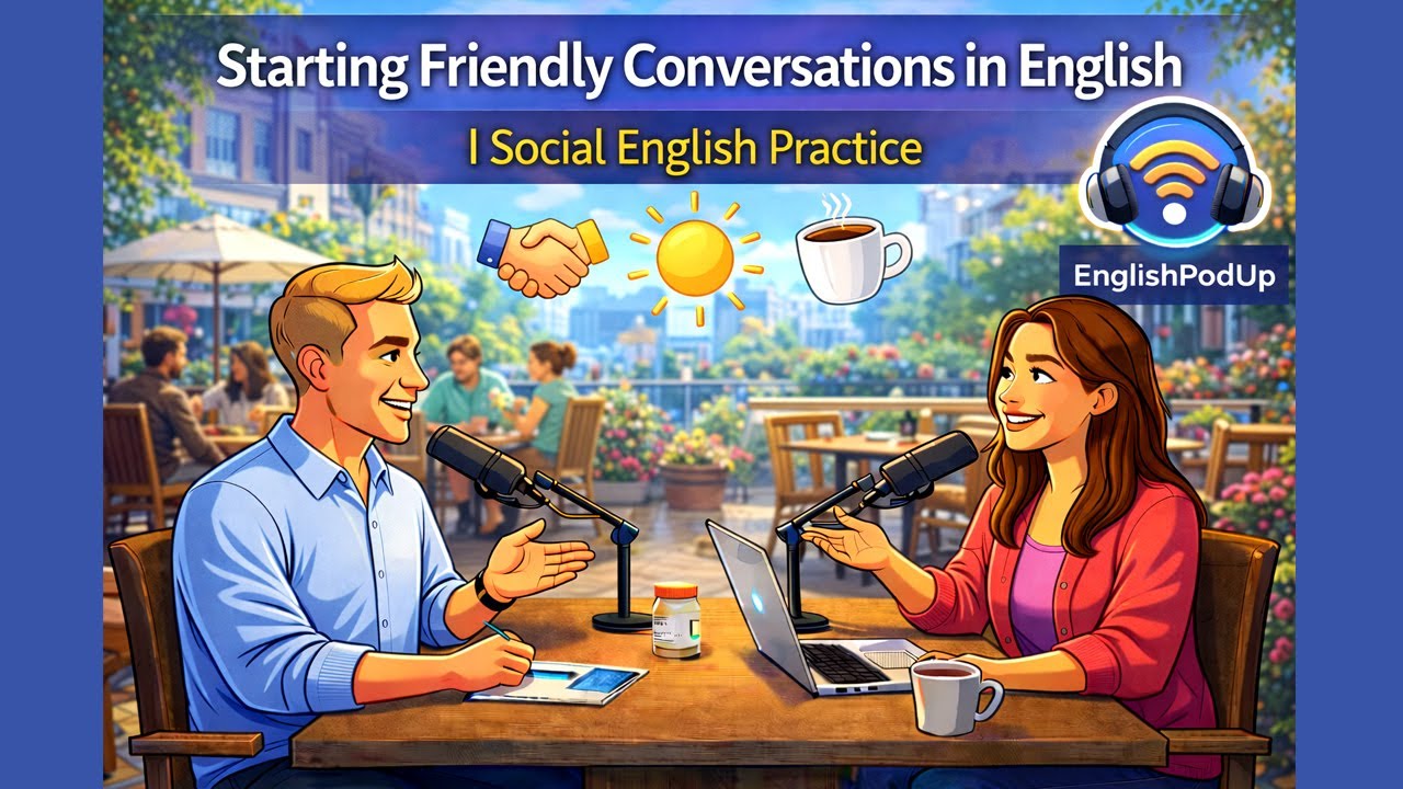 Starting Friendly Conversations in English | Social English Practice ...
