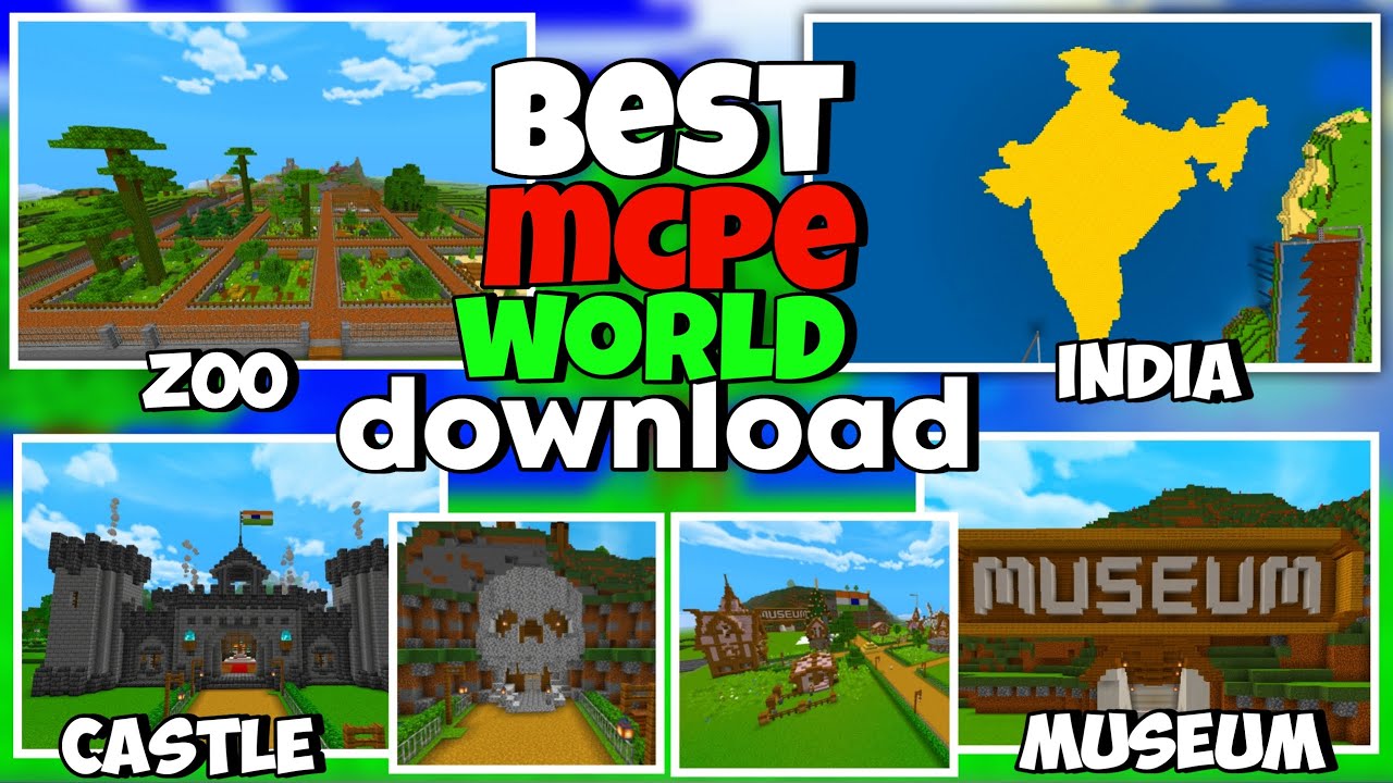 My best pocket edition world link 🚀 || mcpe world download - YouTube