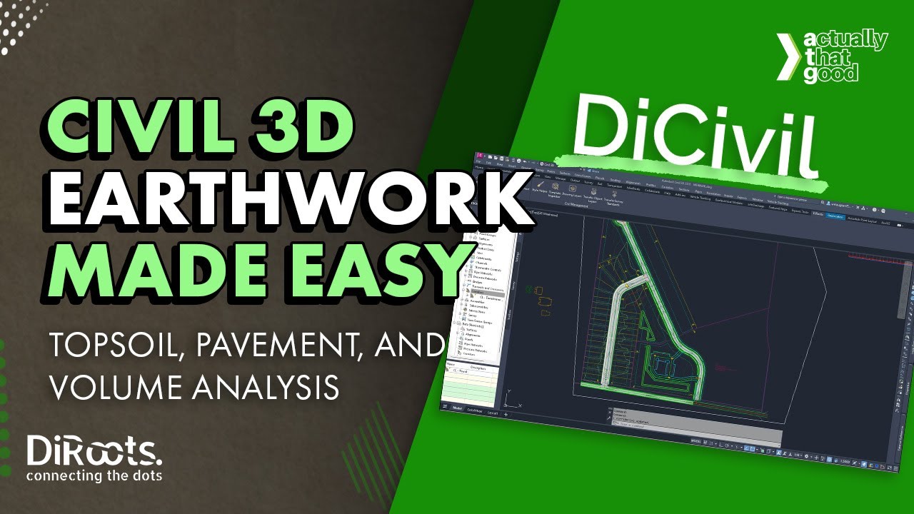 Civil 3D Earthwork Made Easy | Topsoil, Pavement, and Volume Analysis ...