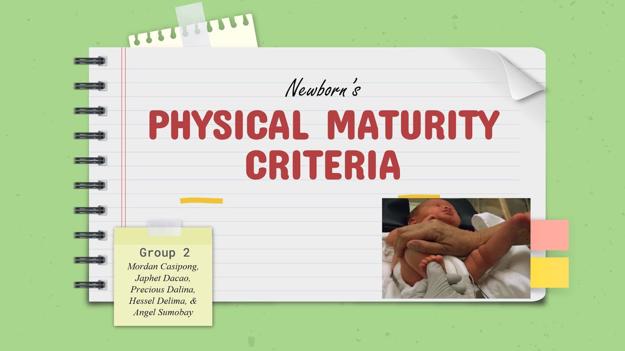 Physical Maturity Criteria - DUBOWITZ - YouTube