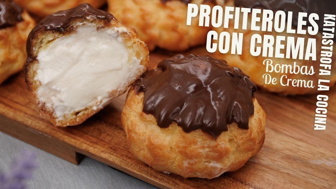 Profiteroles Rellenos de Crema: ¡La Receta Más Fácil y Deliciosa! - YouTube
