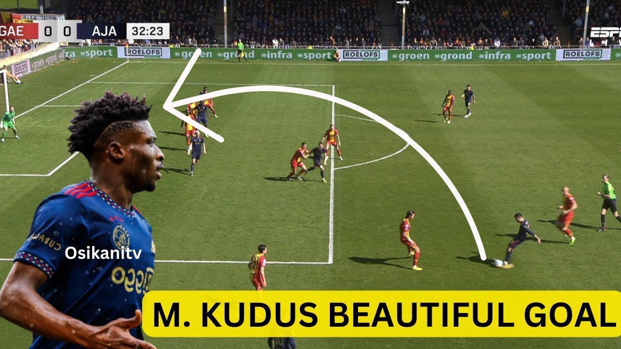 MOHAMMED KUDUS GOAL THAT WAS RULED OFFSIDE IN GO AHEAD EAGLES 0-0 AJAX ...