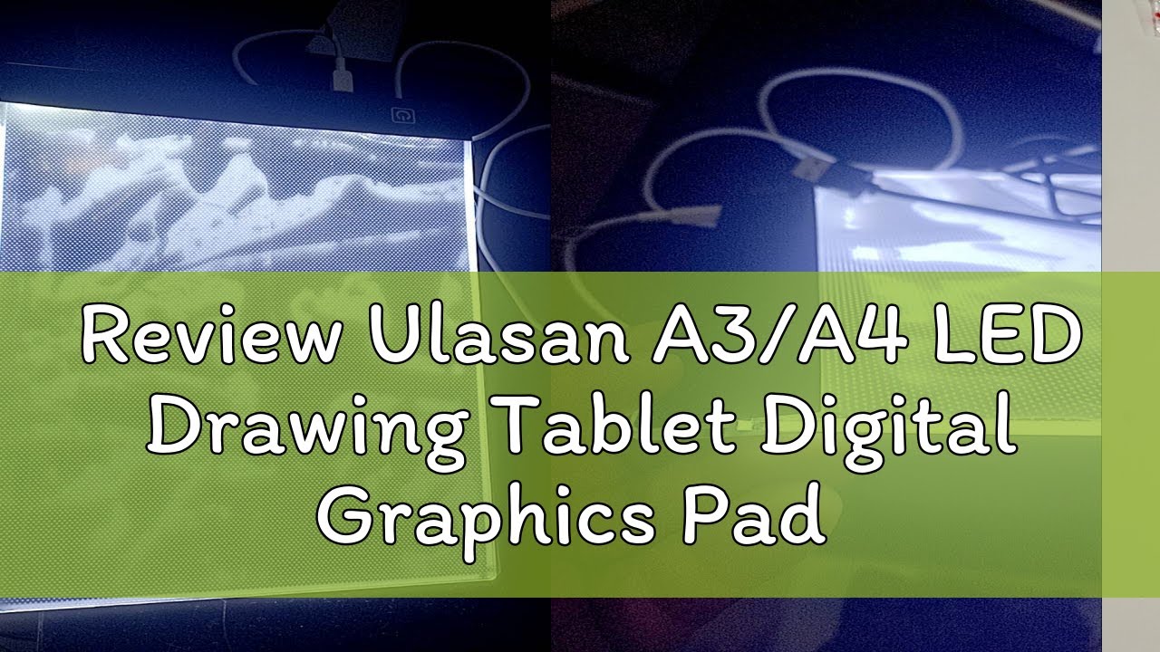 Review Ulasan A3/A4 LED Drawing Tablet Digital Graphics Pad USB LED ...