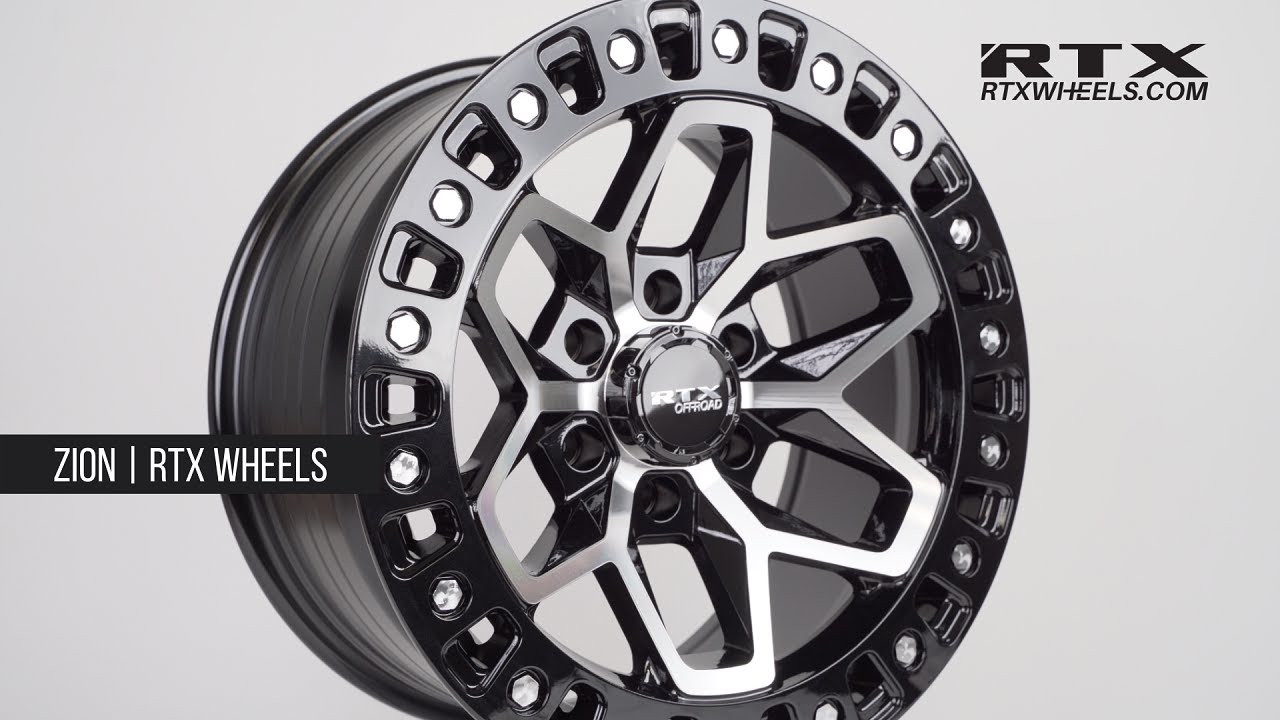 Zion Black Machined | RTX Wheels - YouTube