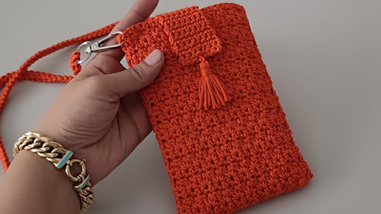 Phone Bag Crochet Tutorial: Stunning Phone Case Making - Easy Crochet ...