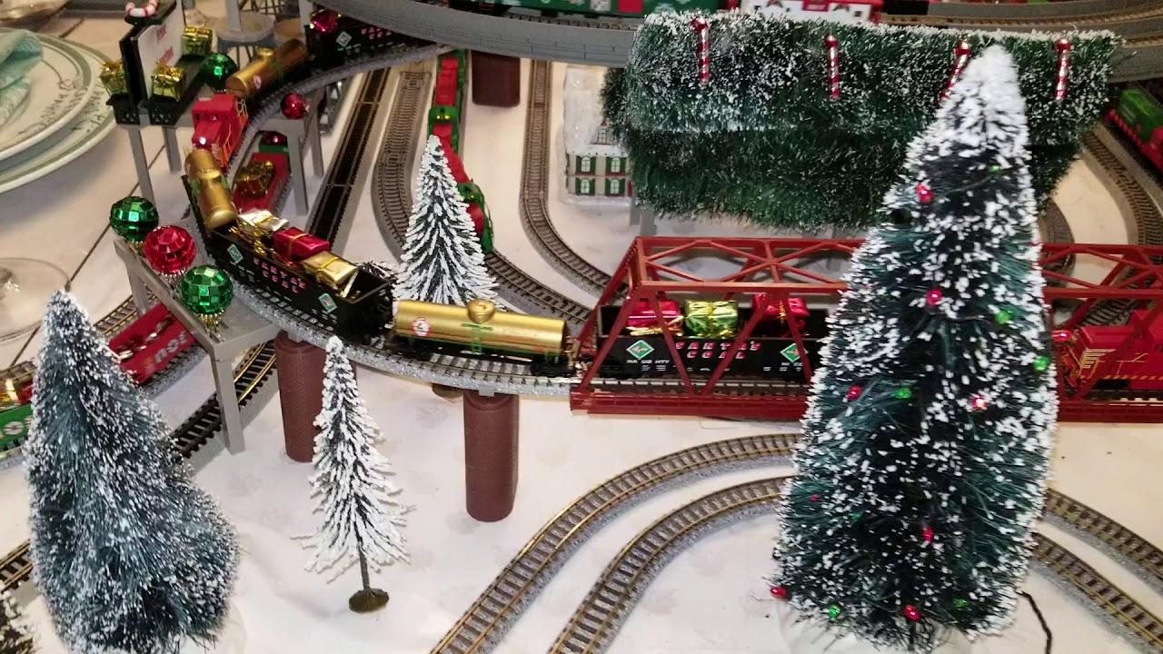 Holiday Train Table Scape 2018 - YouTube