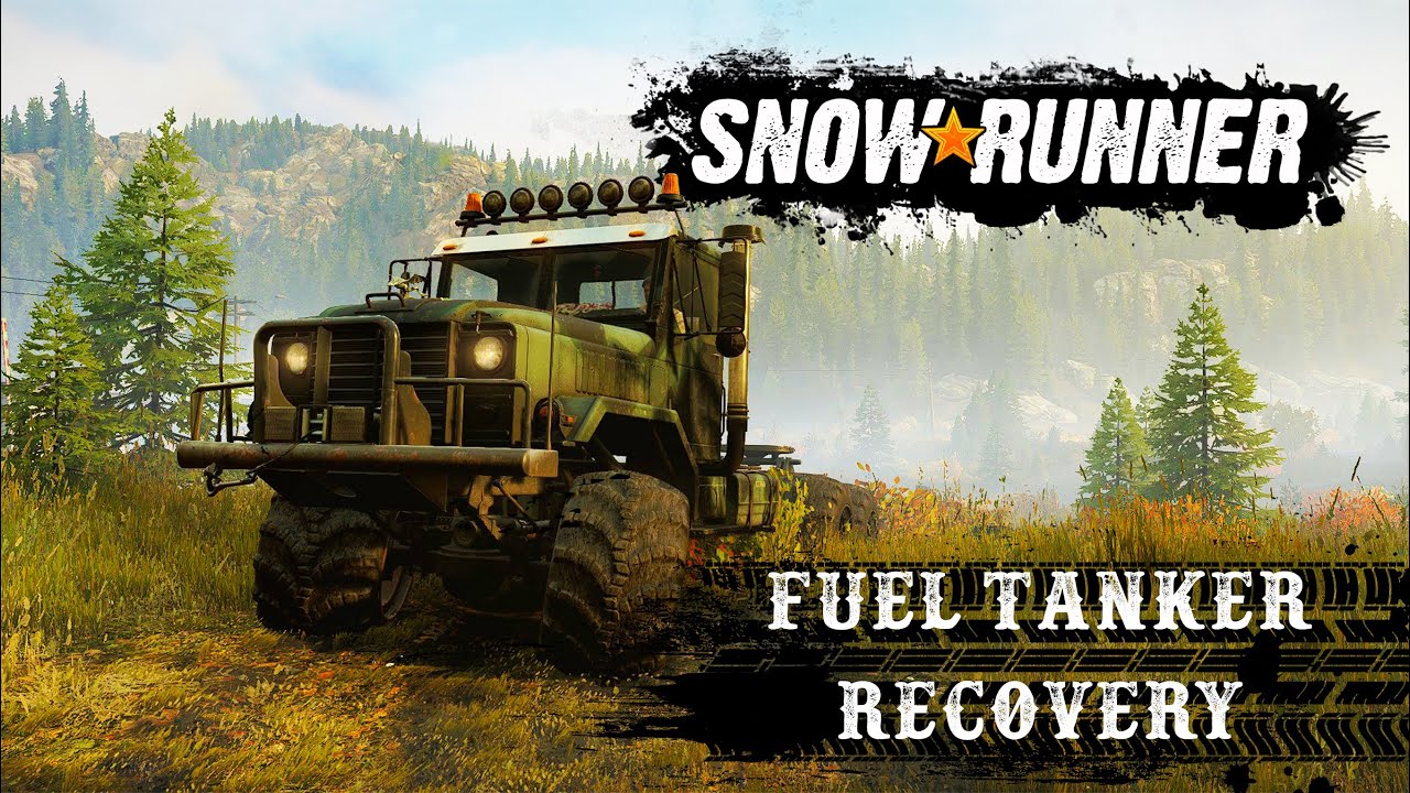 Snow Runner | Fuel tanker recovery | ANK MK38 Civilian | Black River ...