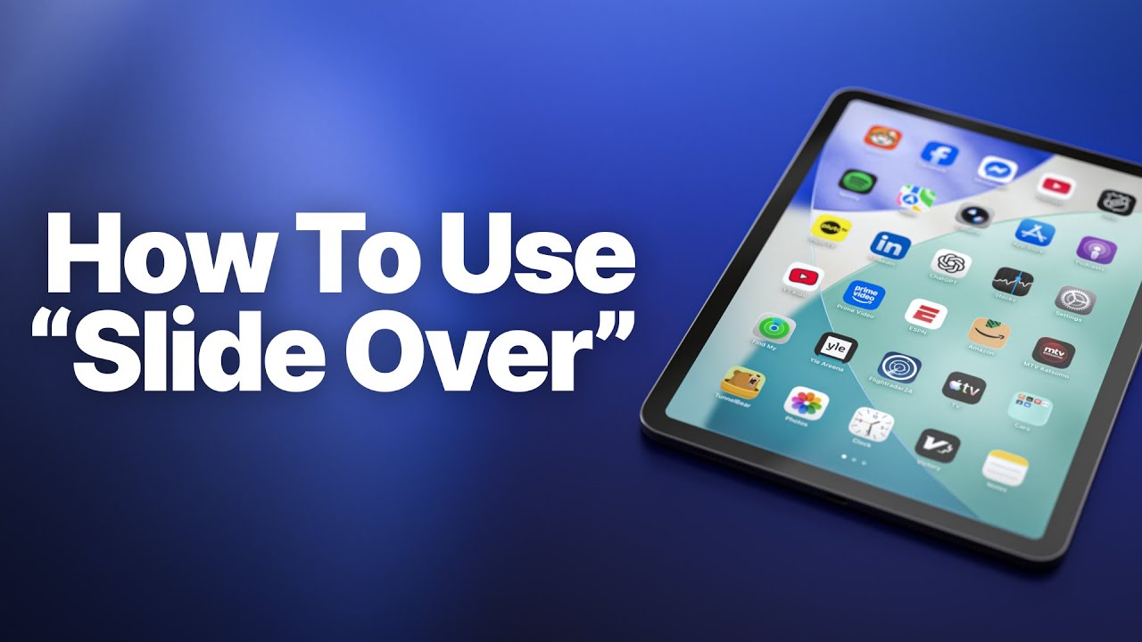 How to Use Slide Over on iPad (Multitasking with Floating Apps) - YouTube