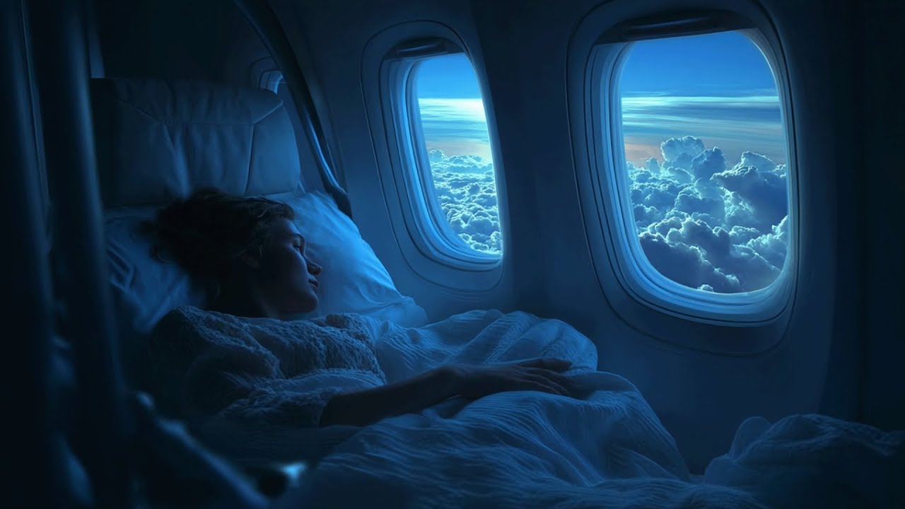 3 Hour Airplane Cabin White Noise for Focus and Relaxation | Smooth ...