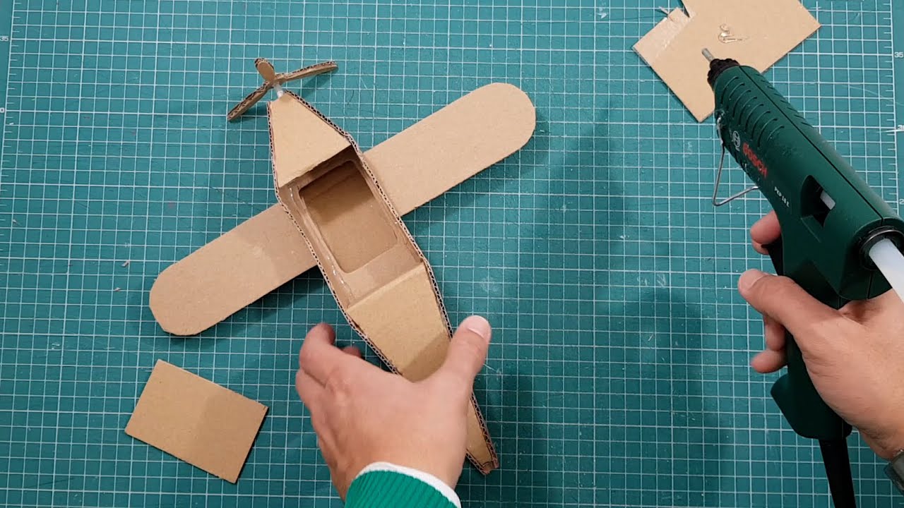 DIY Airplane II How to make a cardboard Airplane that flies - YouTube