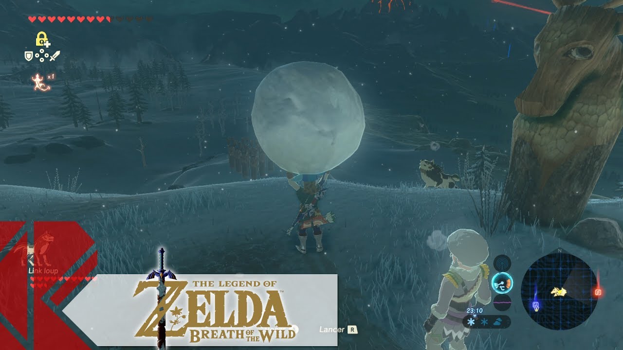 The Legend of Zelda Breath of the Wild - Episode 48 Bowling des neiges ...