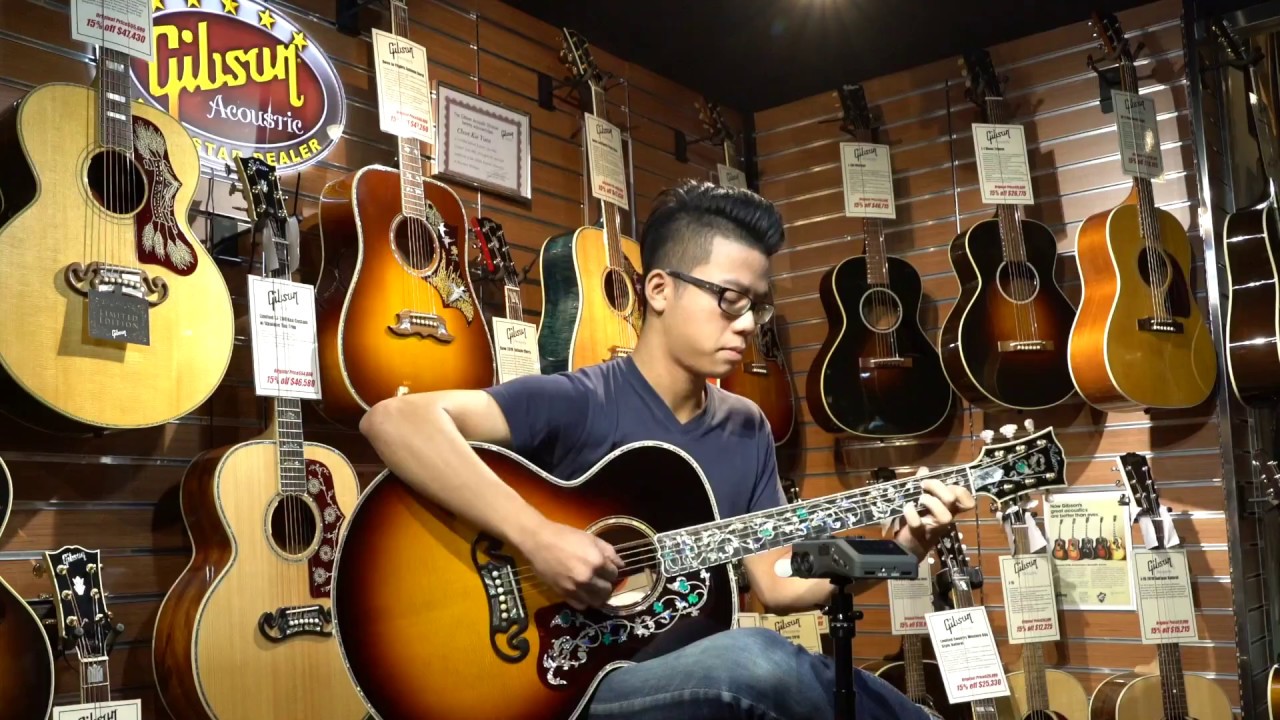 Romantica ( Cover by Sam Yip 葉世康 ) Gibson Acoustic - Artshop Gallery SJ-200 - YouTube